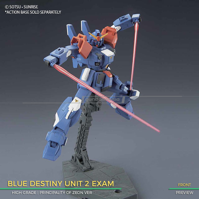 [HG] Blue Destiny Unit 2 EXAM - GundamNesia