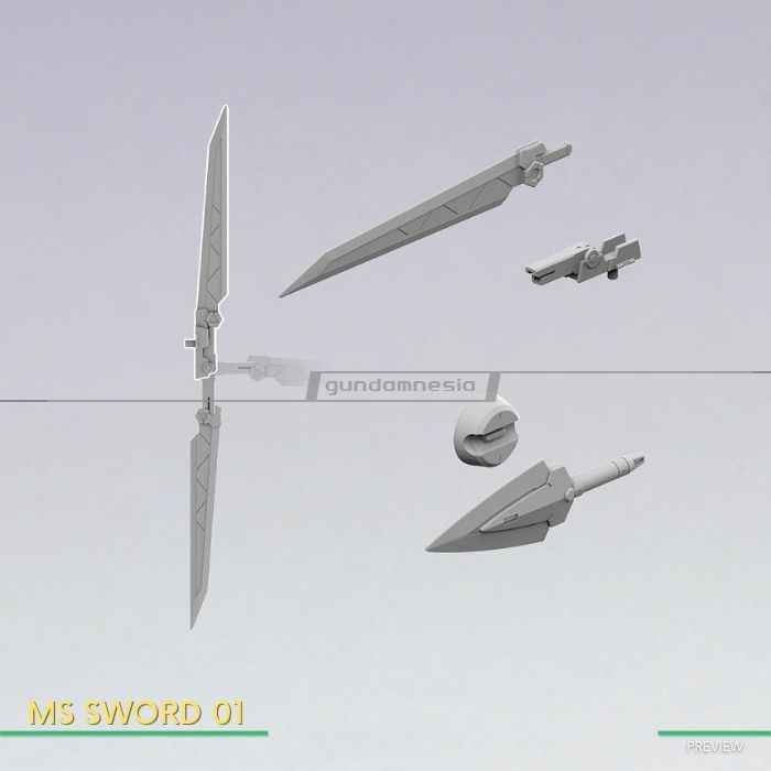 Builders Parts HD (BPHD) – MS Sword 01 - GundamNesia