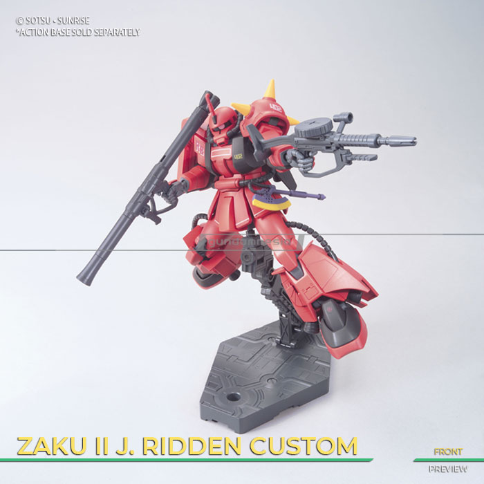 [HG] Zaku II Johnny J. Ridden Custom - GundamNesia