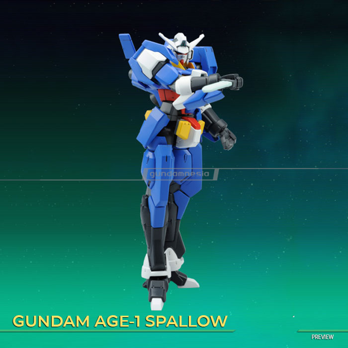 [HG] Gundam AGE 1 Spallow - GundamNesia