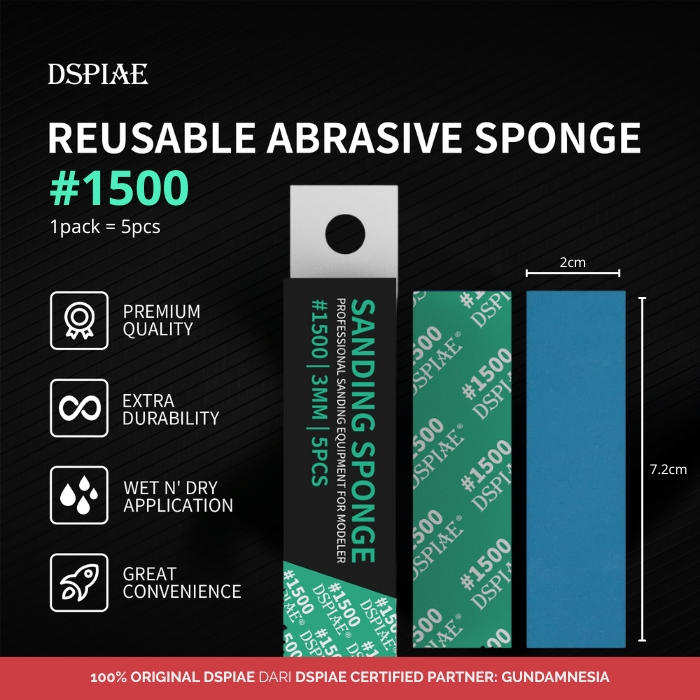 DSPIAE DS3 Reusable Abrasive Sanding Sponge - GundamNesia